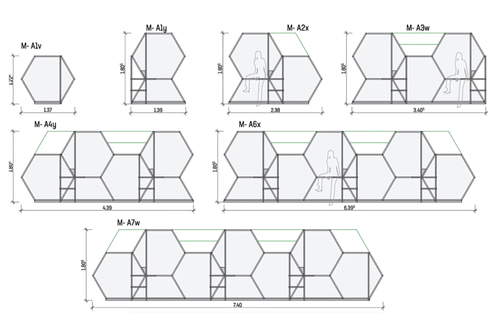 Wooden Honeycomb Dimensions - Wonder Spaces