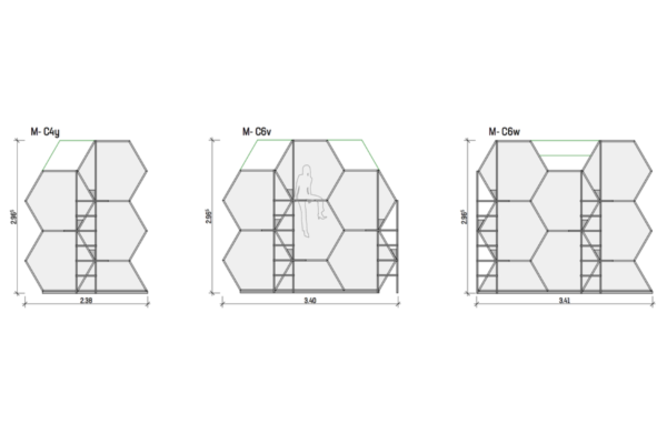 Wooden Honeycomb Dimensions - Wonder Spaces